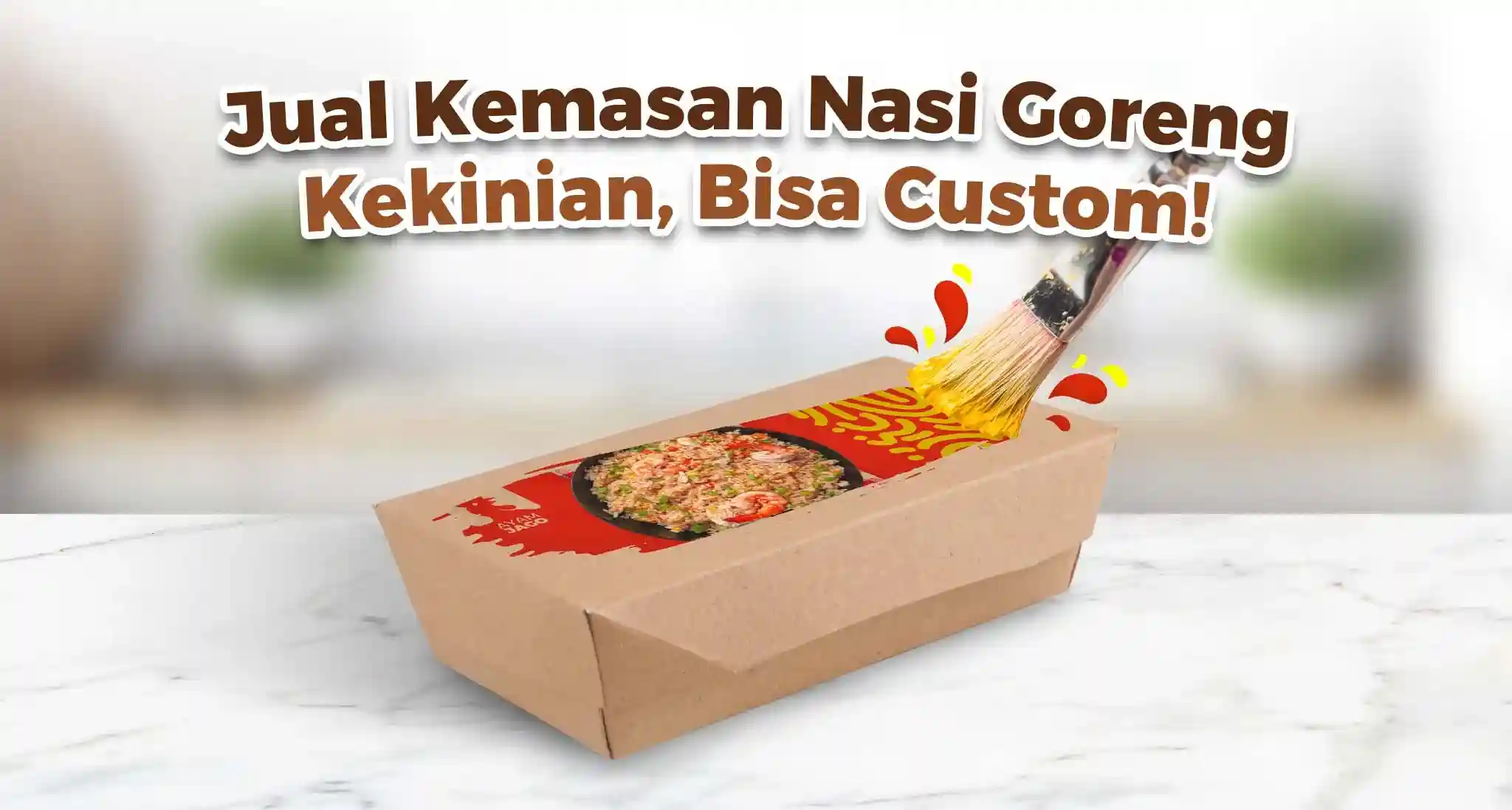 Jual Kemasan Nasi Goreng Kekinian, Bisa Custom! - KemasanFnB
